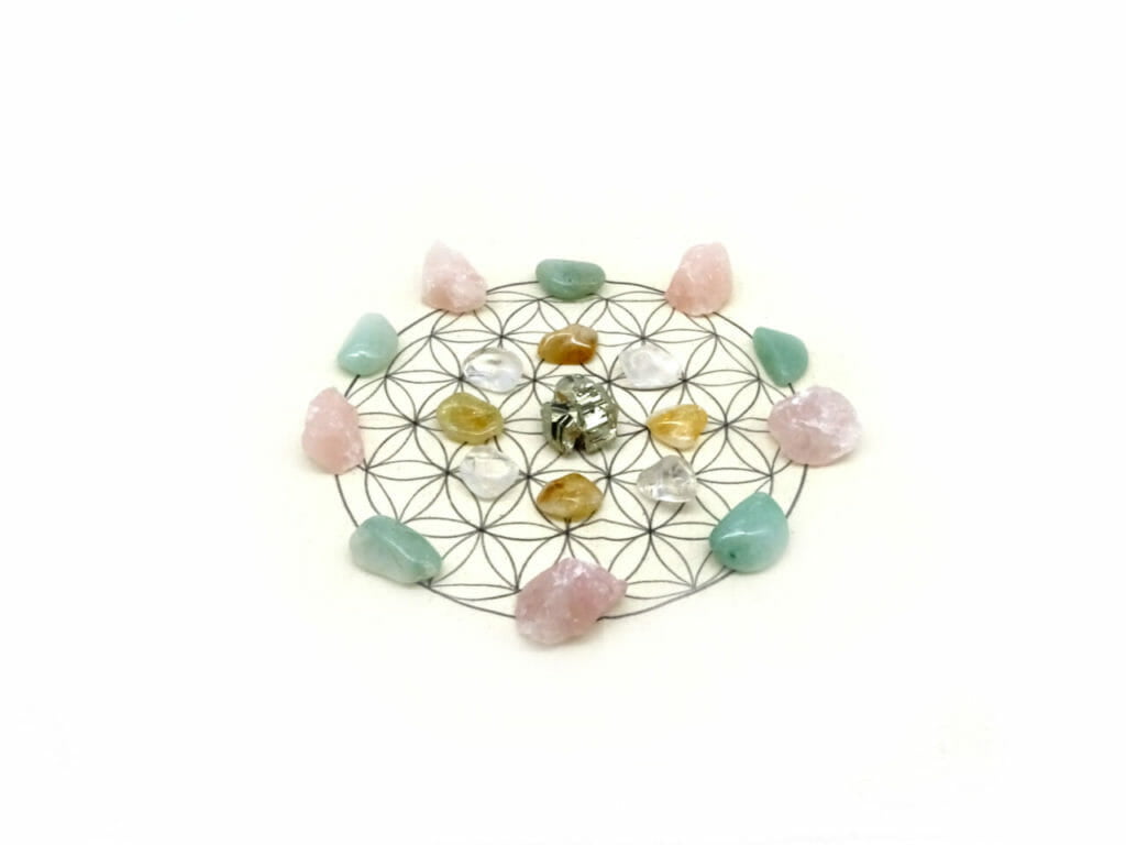 Positivity Crystal Grid Kit - Surrender To Happiness